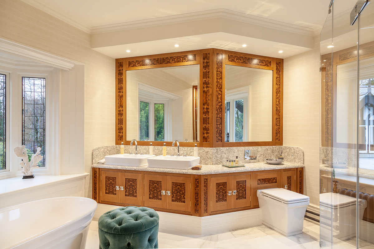 Burr Oak & Glass Dressing Room - Thytherington, Cheshire | Our ...