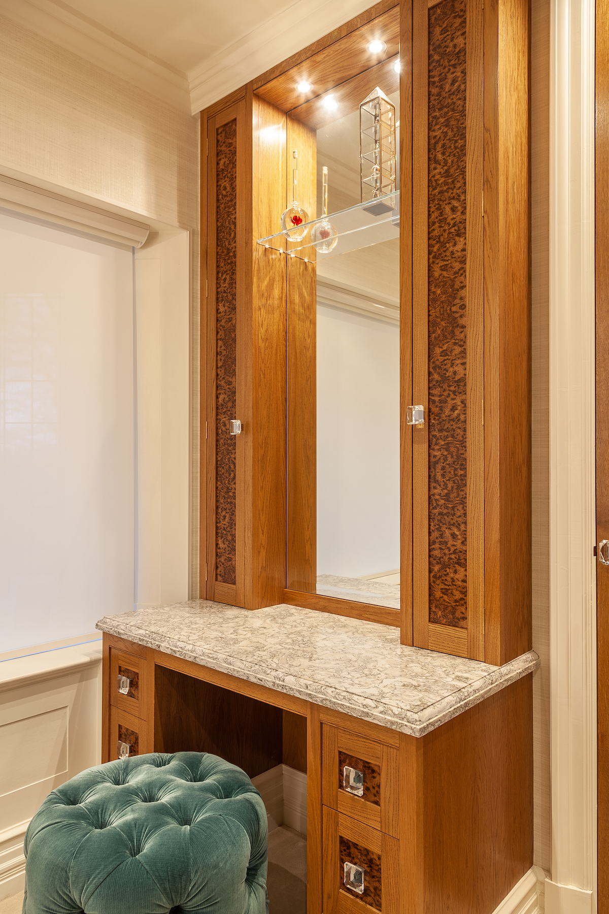 Burr Oak & Glass Dressing Room - Thytherington, Cheshire | Our ...