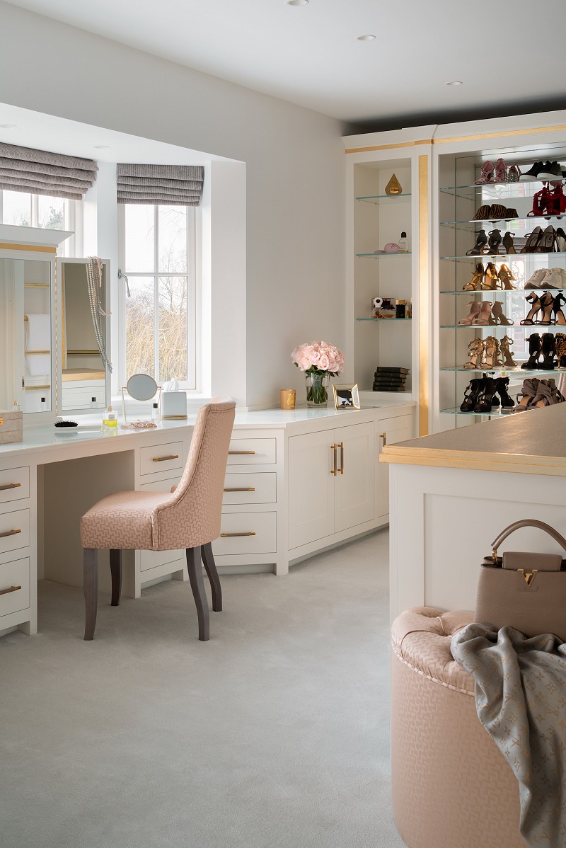 Hand Painted and Gold Leaf Dressing Room - Mobberley, Cheshire | Our ...