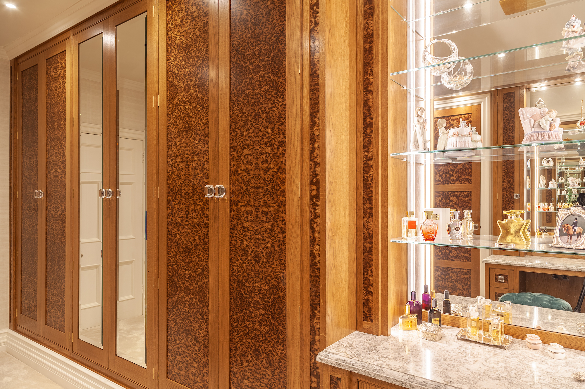 Burr Oak & Glass Dressing Room - Thytherington, Cheshire | Our ...